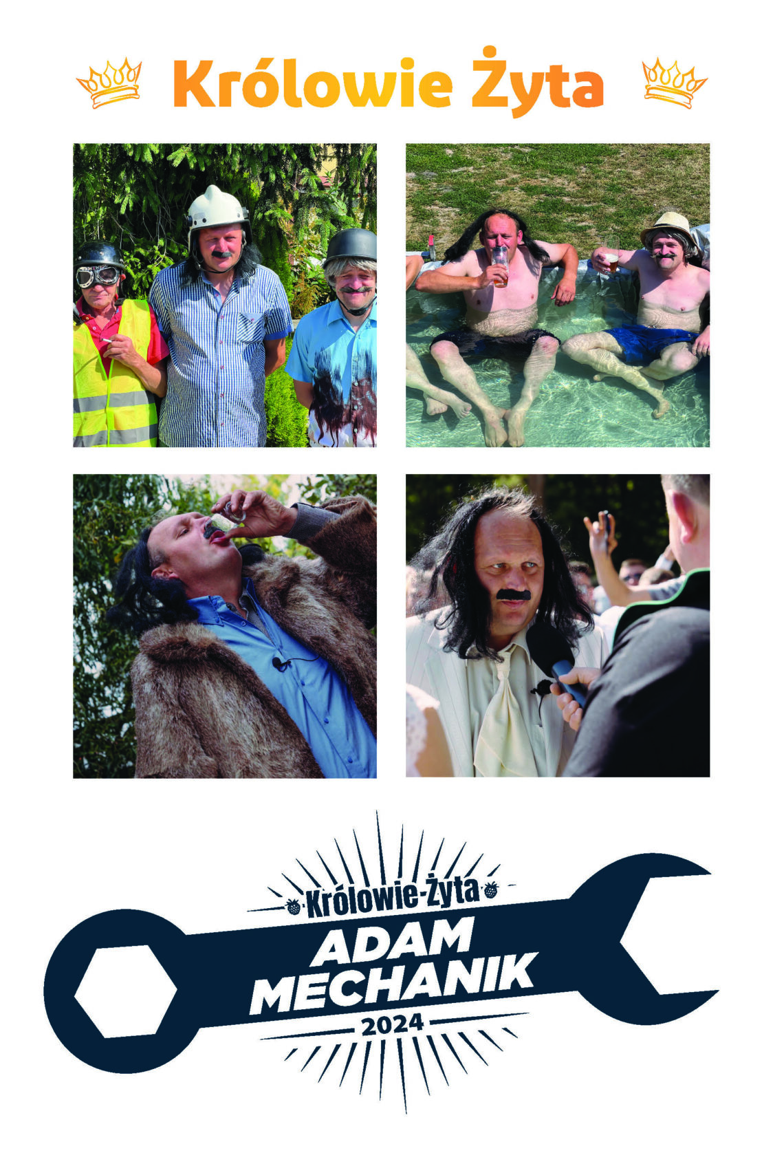 Kalendarz ścienny 31x46cm 2024 Adam Mechanik – Królowie Żyta – Jazami.